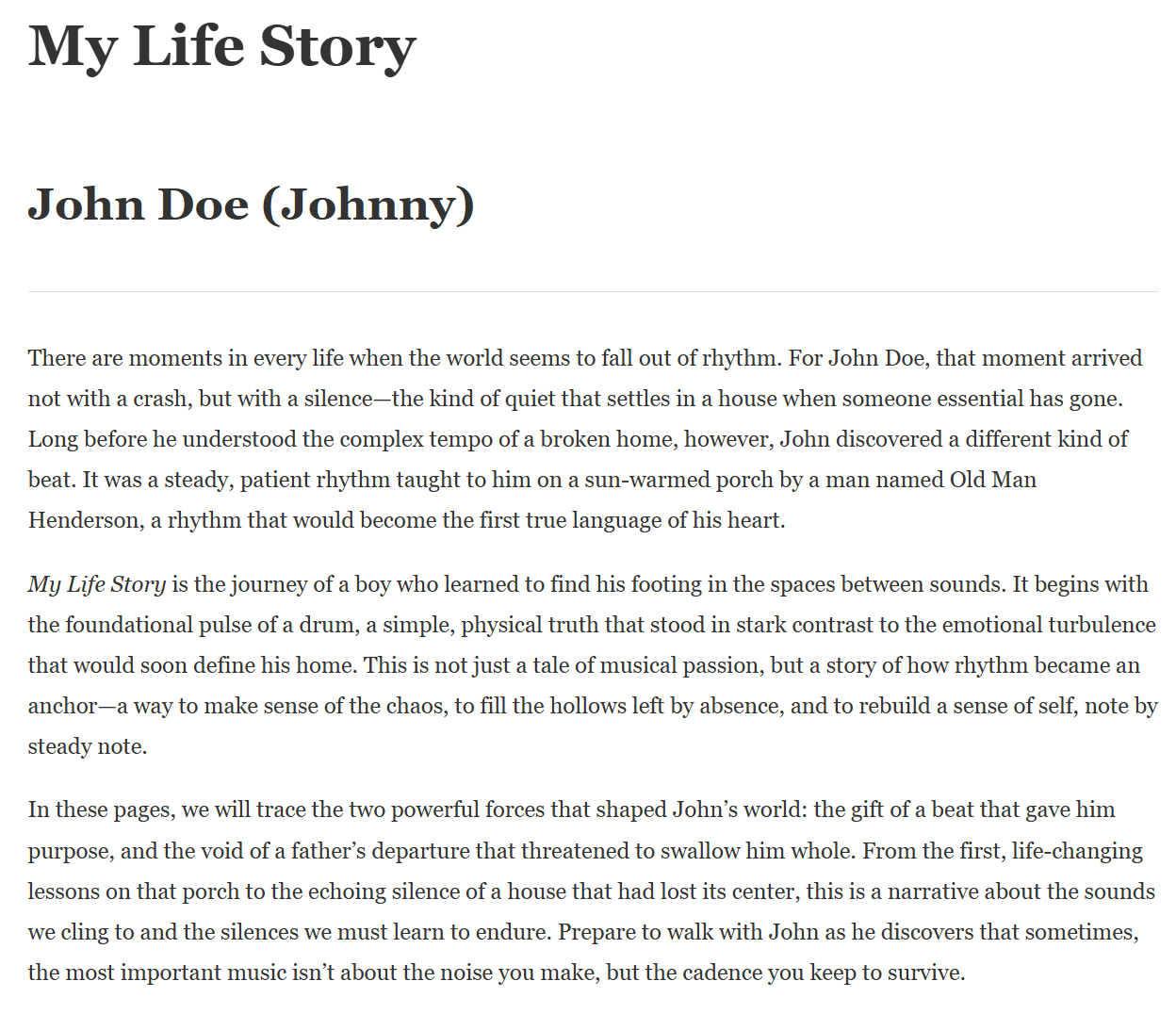 Biography Creator - AI-Powered Life Story Writing Platform